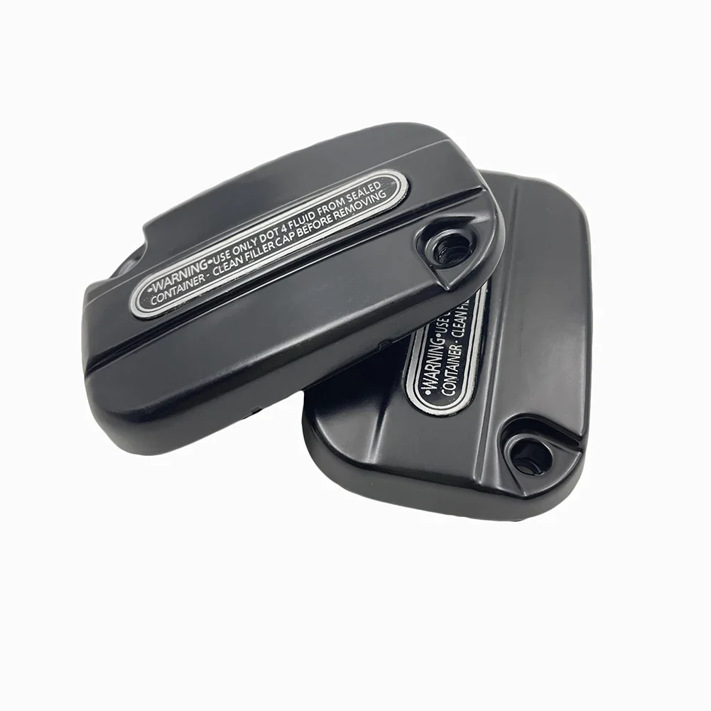 Motorcycle-Brake-Master-Cylinder-Cover-Pump-Cap-Black-For-Harley ...