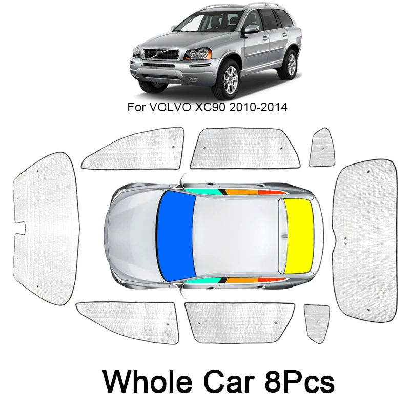 Car-Sunshades-UV-Protection-Cover-For-Volvo-XC90-2010-2025-Window ...