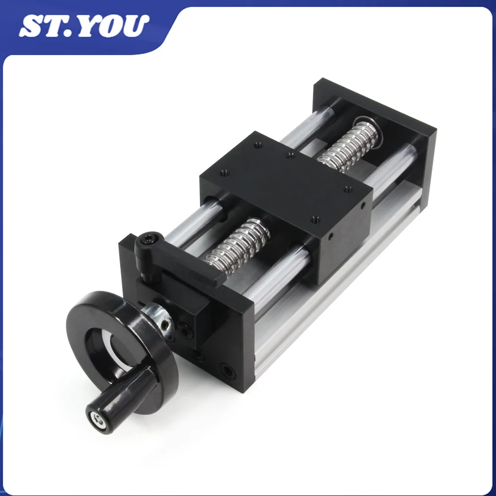 GGP-Double-Optical-Axis-Hand-Operated-Linear-Slide-Rail-Rail-Ball-Screw ...