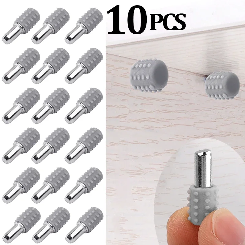 10PCS-Shelf-Brackets-Support-Studs-Pegs-6mm-Metal-Pin-Shelves-Seperator ...
