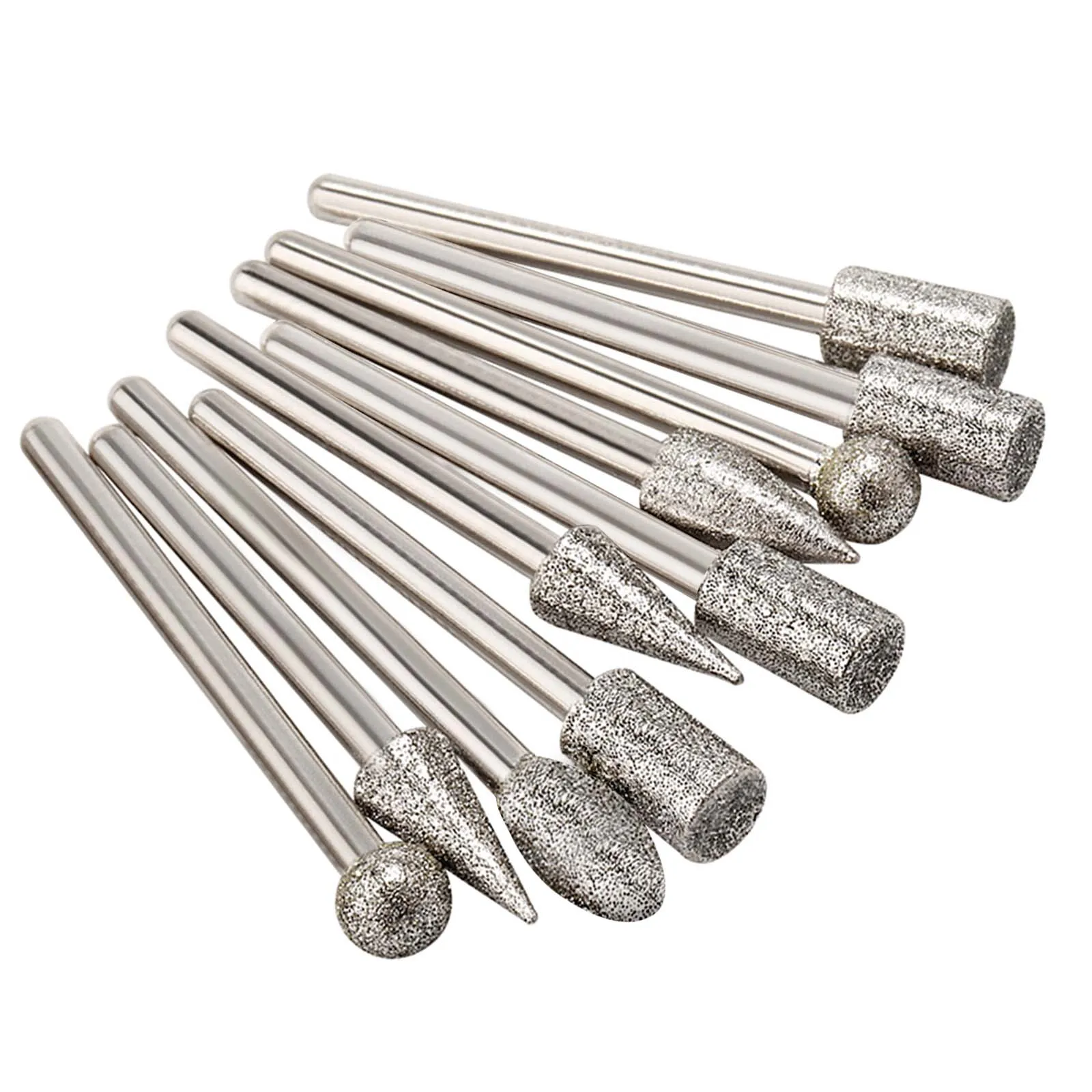 Stone Carving Set Diamond Burr Bits, 20PCS Polishing Kits Rotary Tools ...