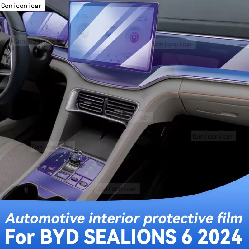 For-BYD-Sealions-6-EV-2023-2024-Gearbox-Panel-Navigation-Automotive-Interior-TPU-Protective-Film ...