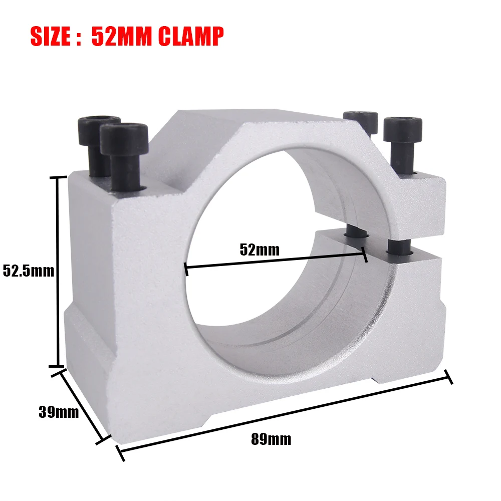 1pcs-52mm-spindle-clamp-aluminum-spindle-mounts-fixture-chuck-bracket ...