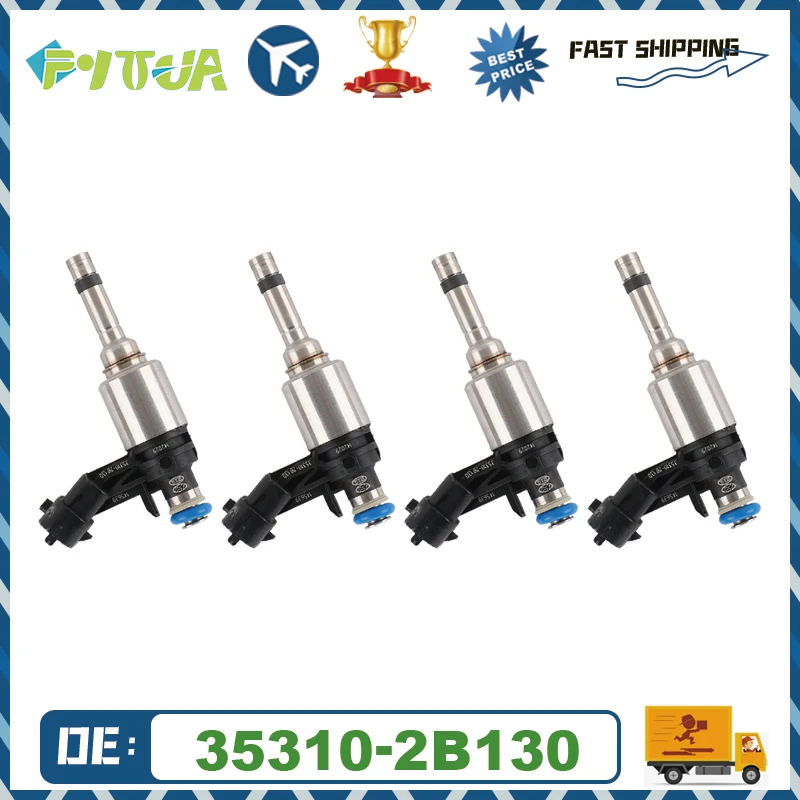 4pcs Fuel injector 35310-2B130 For Hyundai Accent Veloster Kia Rio 1.6L ...