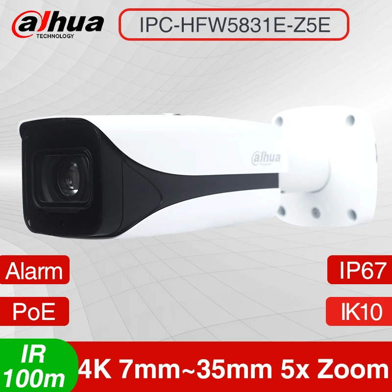 Dahua-8MP-4K-Surveillance-Camera-IPC-HFW5831E-Z5E-ePOE-IR-100m-5x-zoom ...