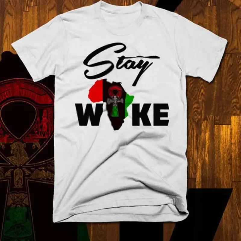 Black History Month T Shirt African Kemetic Consciousness Stay Woke ...