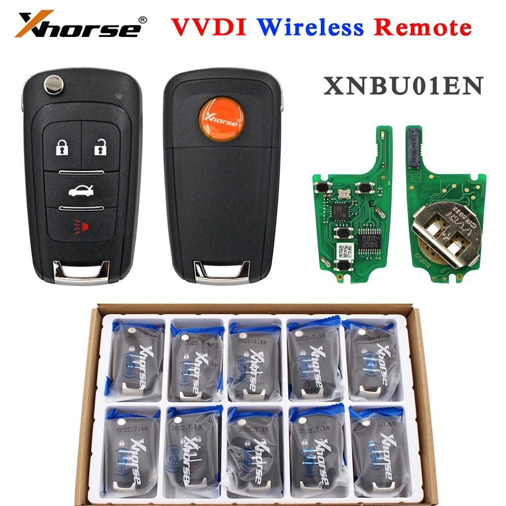 Xhorse XNBU01EN VVDI Wireless Universal Remote Car Key for VVDI2 VVDI ...