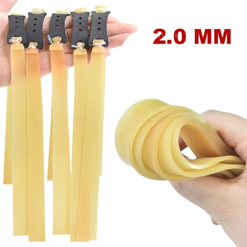 2/4/6Pcs High Elastic Slingsshot Rubber Band 2.0mm Thickened High ...