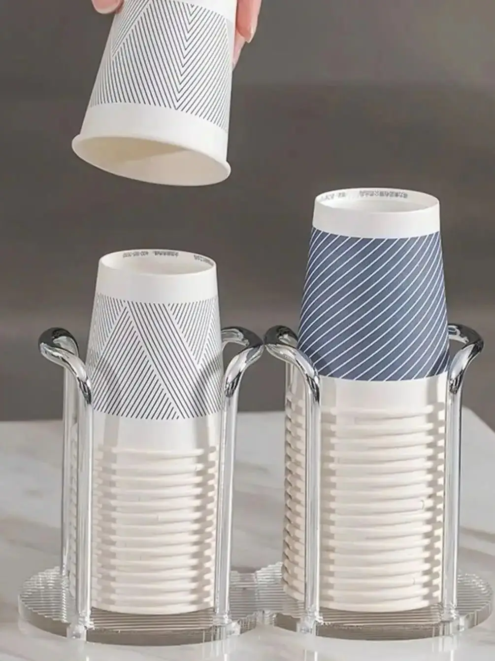 Luxury-Disposable-Cup-Storage-Holder-Water-Tea-Cups-Dispenser-Rack ...