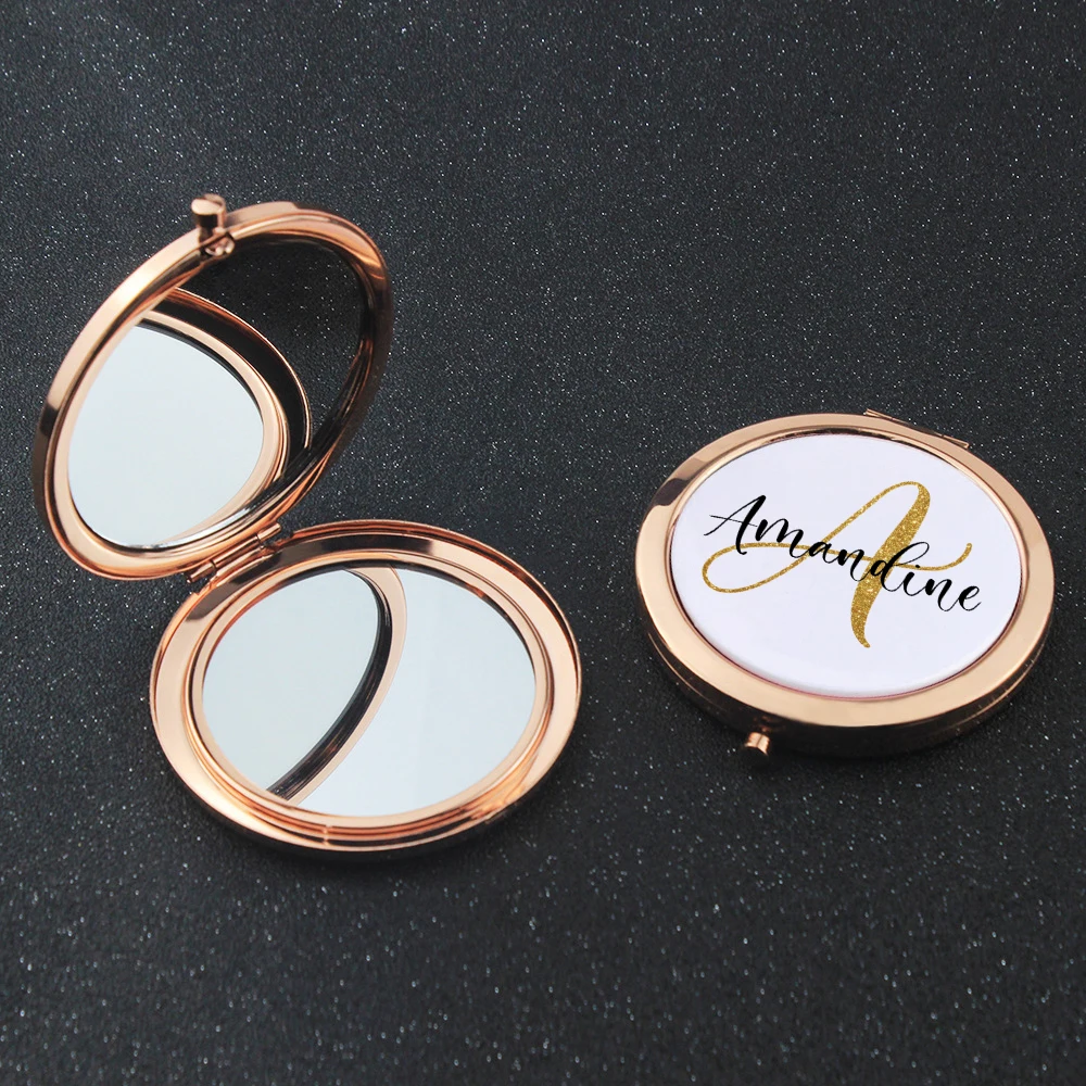 Personalized-Rose-Gold-Compact-Mirror-Bridesmaid-Gifts-Bachelorette ...
