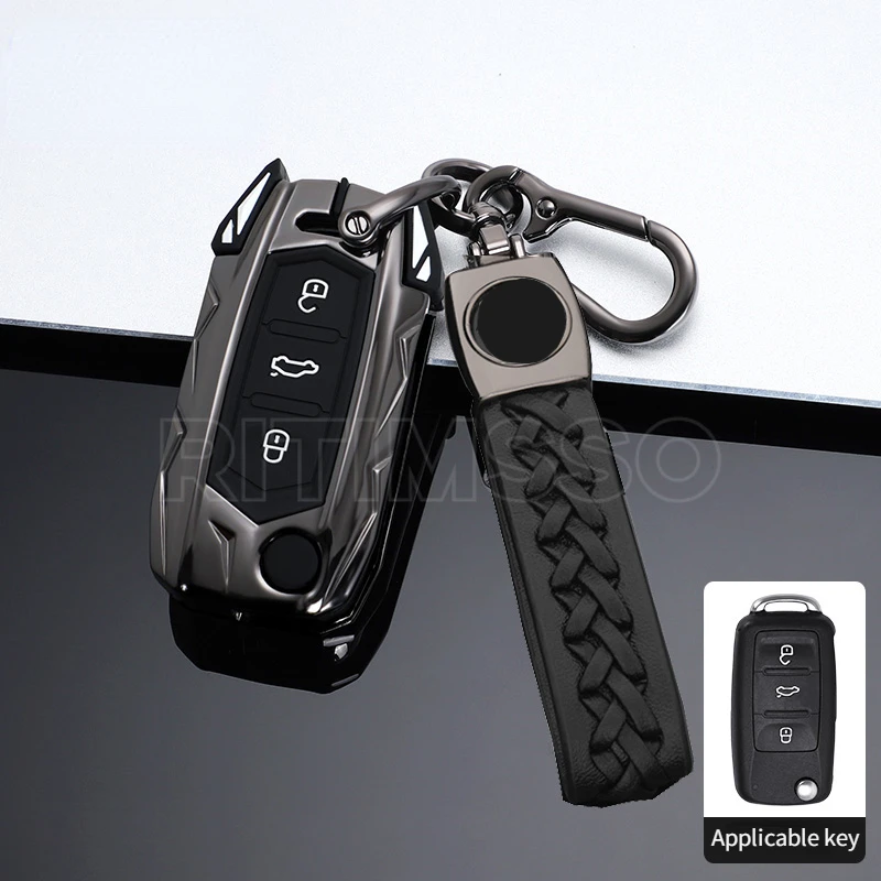 Car Key Case Cover Key Bag For Volkswagen Vw Golf 3 4 5 6 Mk4 Mk6 ...