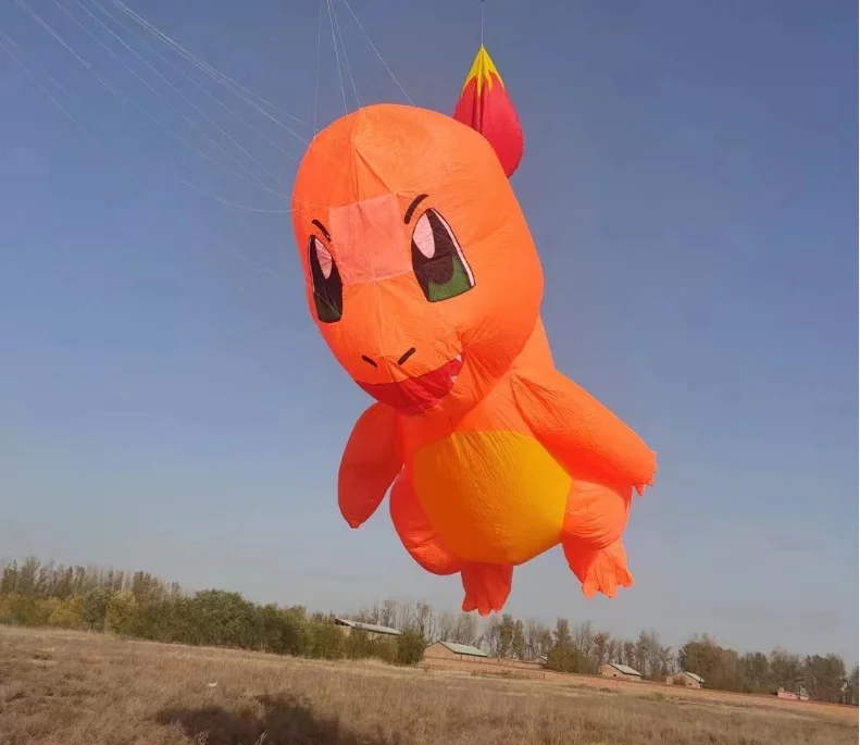 Ancient dragon Soft kite multi-color fabric splicing skate pendant kite ...