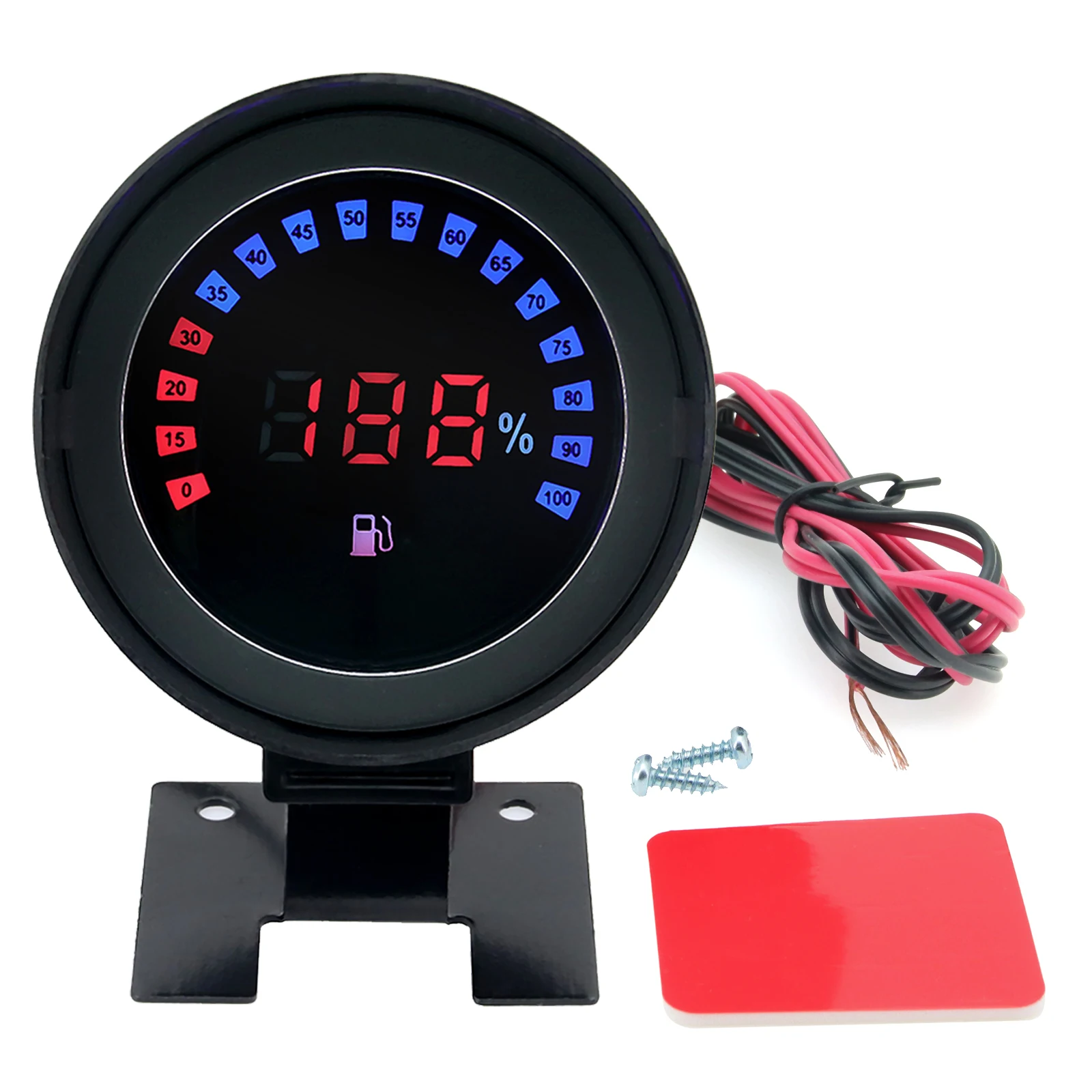 Automobile Car 1K-10K ohm Fuel Level Gauge Digital Oil Tank Meter ...