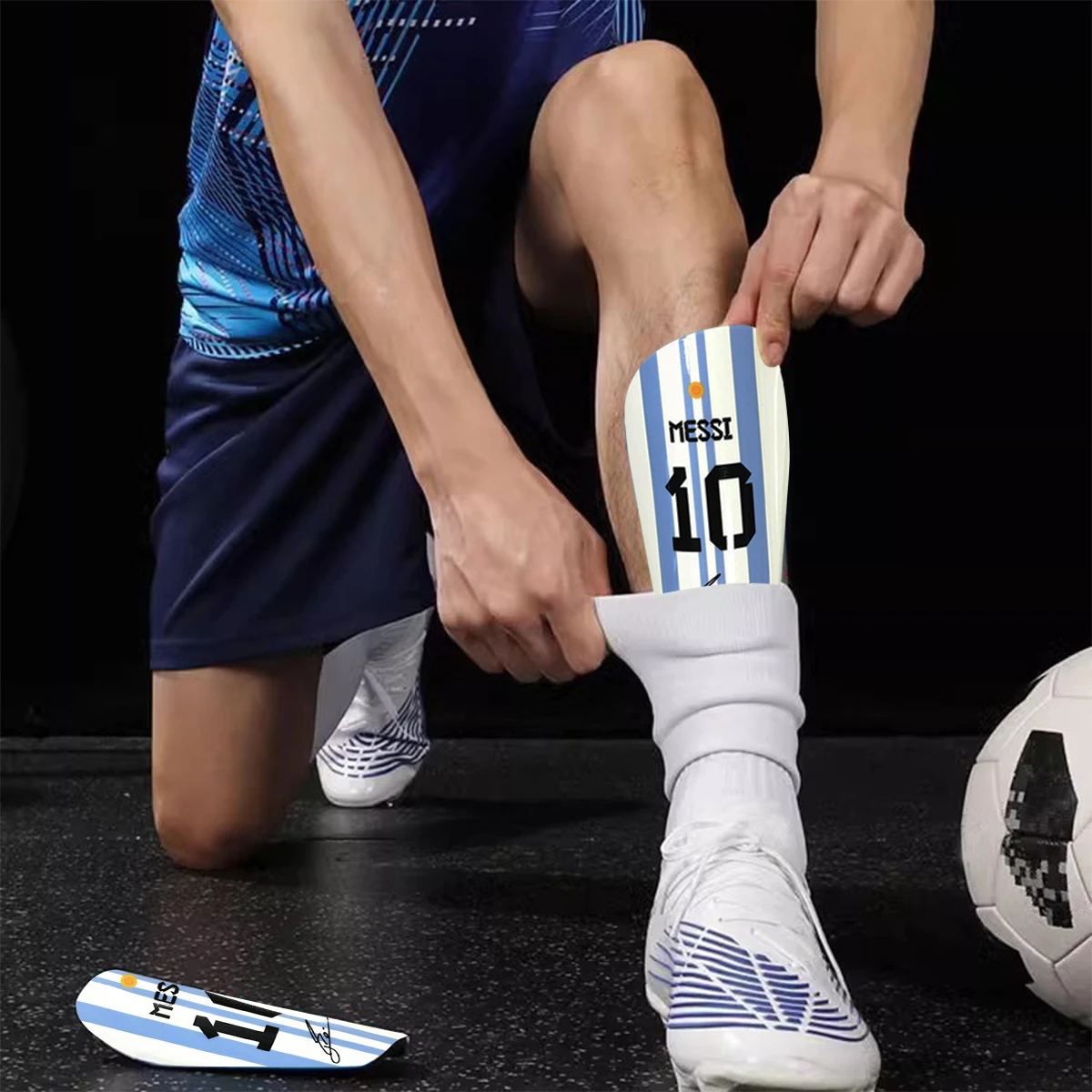 1Pair-Shin-Guard-Messi-Ronaldo-Football-Protector-Lightweight-Wear ...
