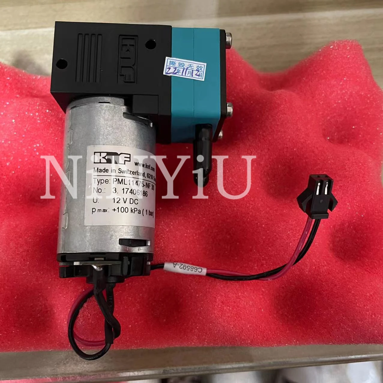 KNF-bomba de vacío Original NF30, 12V, para Mindray, BC-2600, BC-2800 ...