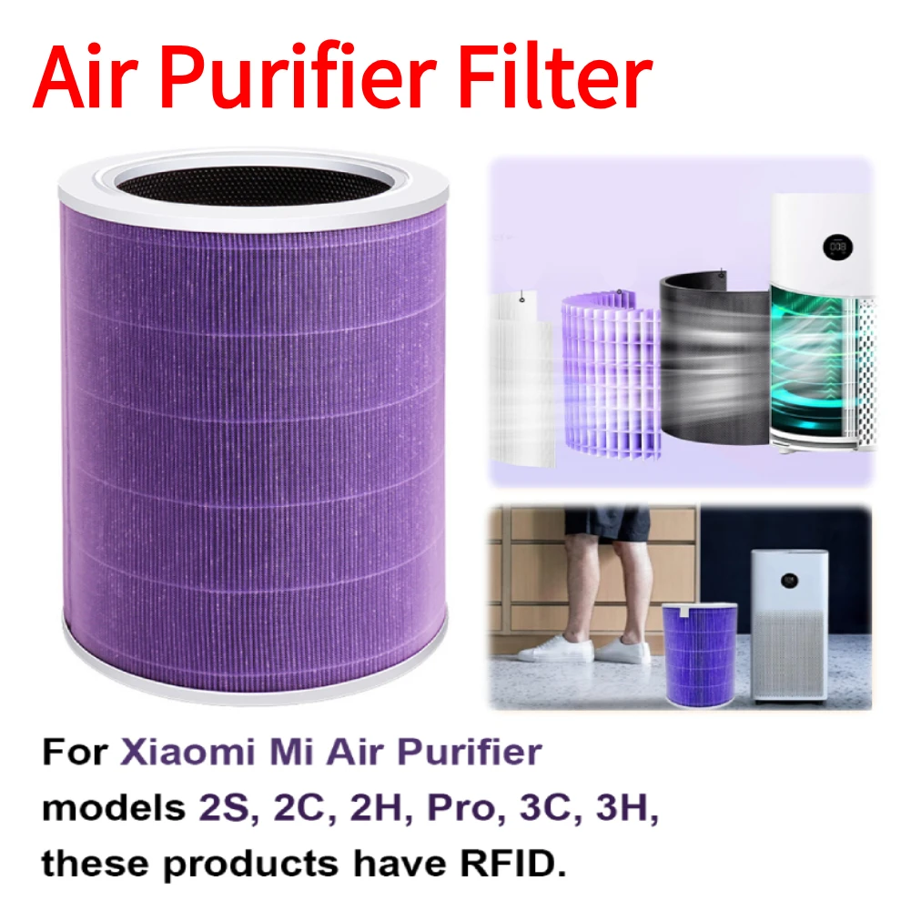 HEPA Active Carbon Replacement Filter for Xiaomi 2S, 2H, 2C, 3H, 3C, 3S ...