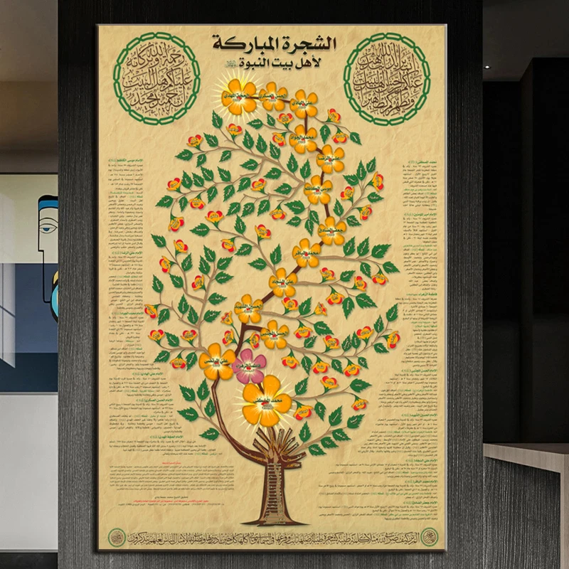 Arabic Calligraphy Art Tree