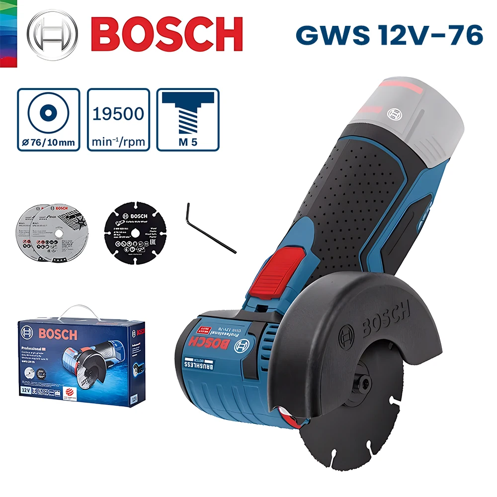 Bosch-GWS-12V-Cordless-Angle-Grinder-76mm-Cutting-Disc-19500rpm-Battery ...