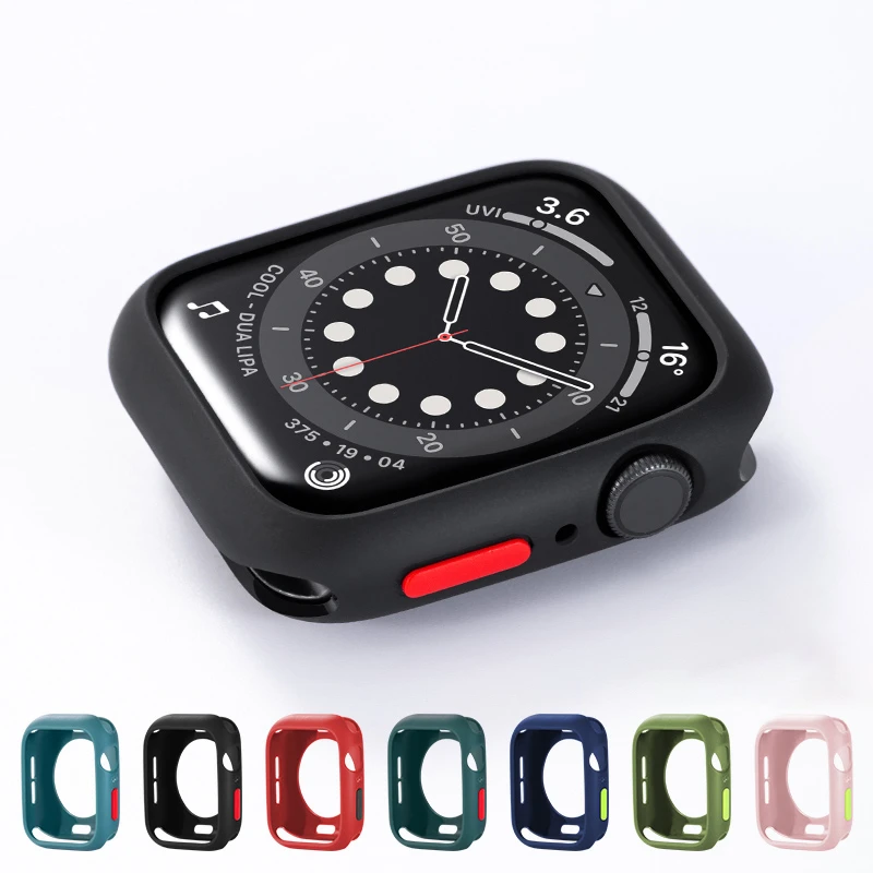 Candy Soft Silicone Case for Apple Watch Cover 8 7 6 Se 5 45mm 42mm ...