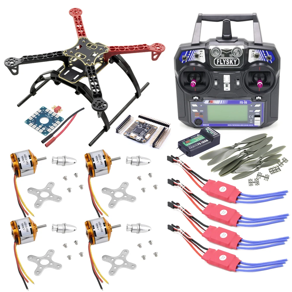 F330 330mm Drone Kit With Landing Gear FS I6 F4 V3S FC A2212 KV930 2-3S ...