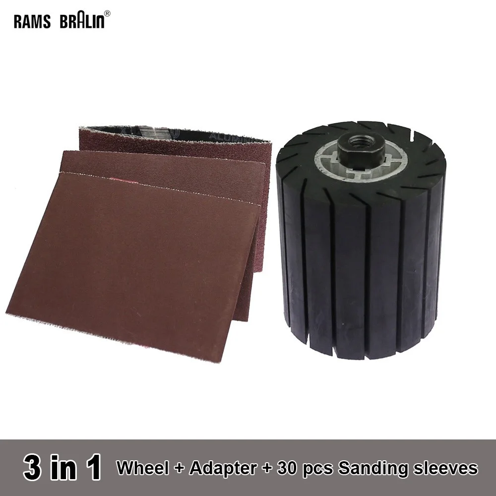 Angle-Grinder-Adapter-Rubber-Expand-Polishing-Wheel-Sanding-Belts-3-in ...