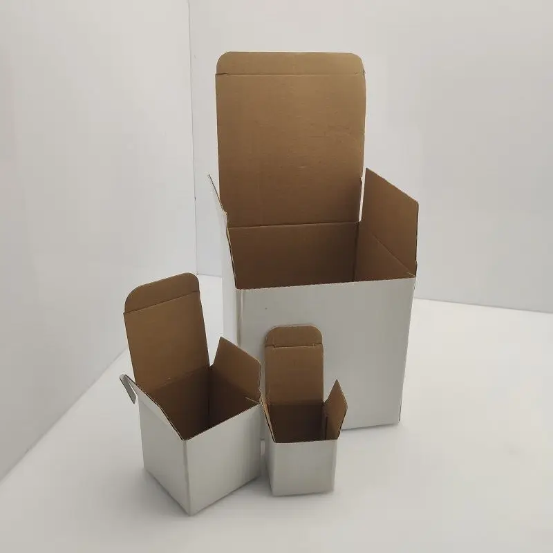 Blank-White-Square-Flip-3-Layer-Corrugated-Packaging-Box-Product ...