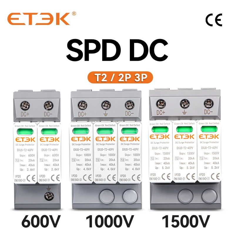 ETEK-DC-SPD-House-Surge-Protective-Device-2P-3P-600V-1000V-1500V-Type ...
