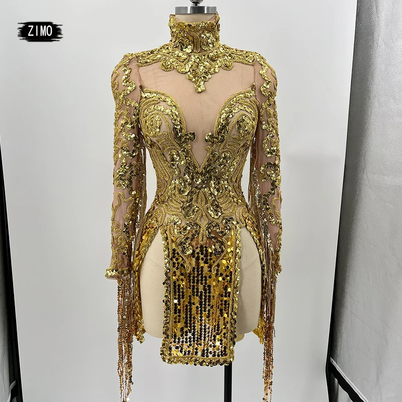 Fringe Latin Dance Dress Women | Sexy Drag Queen Costume Dress - Fringe ...