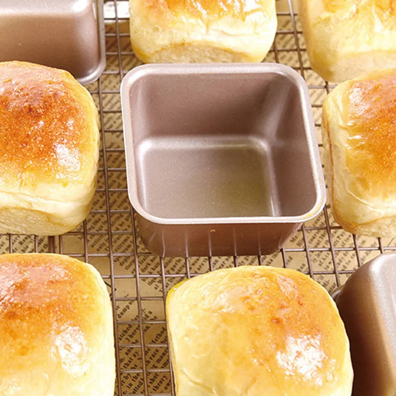 Small-Square-Toast-Bread-Baking-Pans-Non-Stick-Carbon-Steel-Loaf-Cheese ...