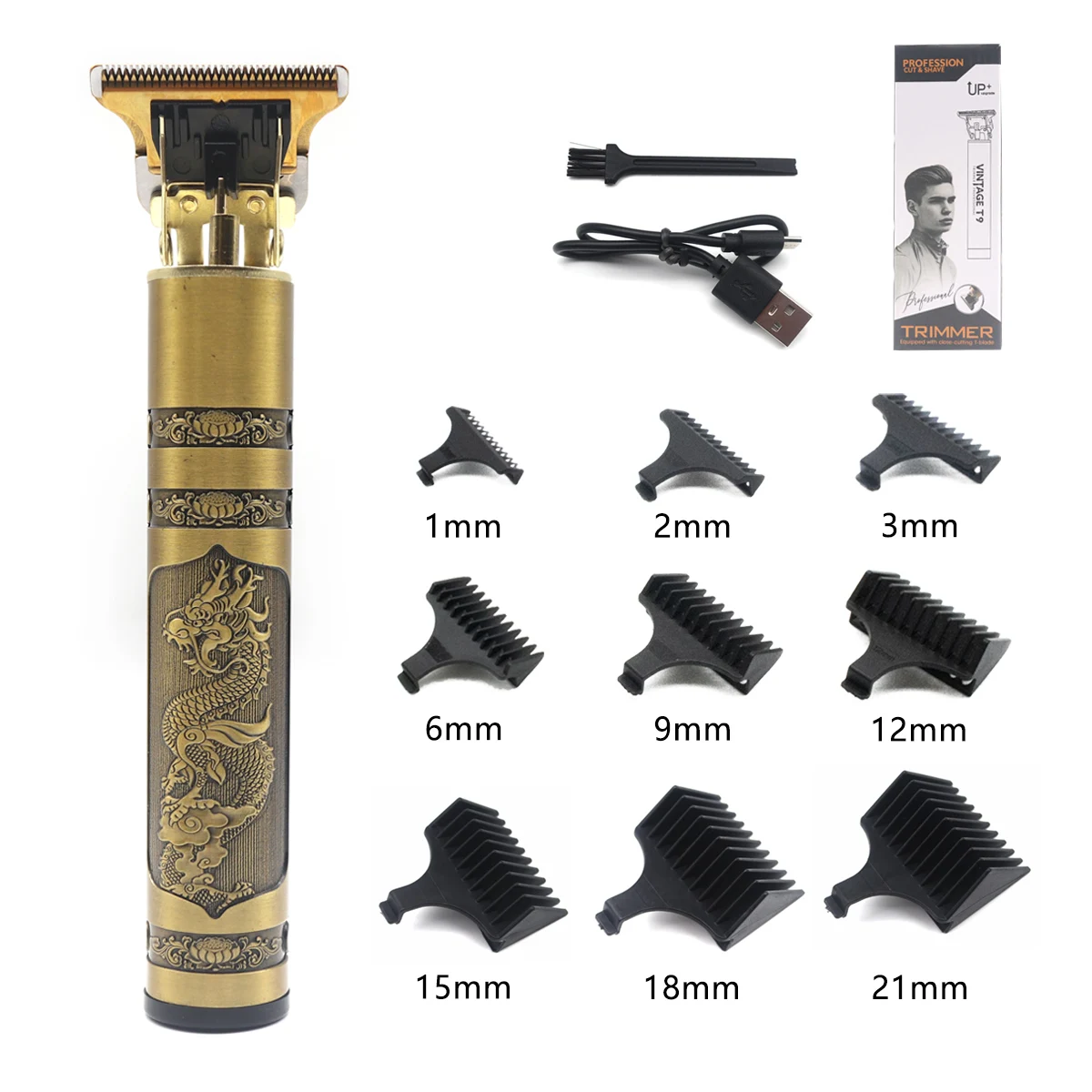 Professional-T9-Hair-Trimmer-Machine-Metal-Body-Beard-Trimmer-for-Men ...
