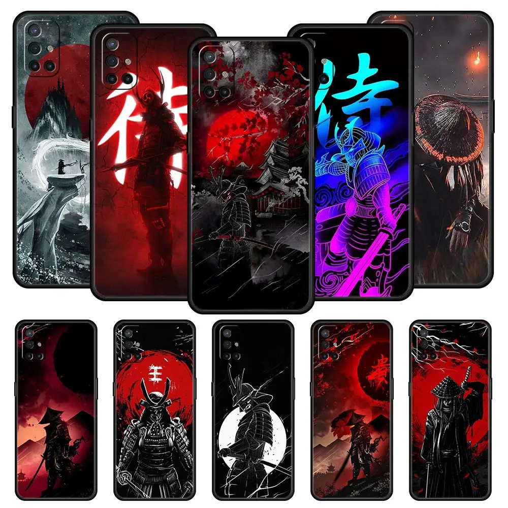 Japanese Samurai Art Phone Case – Elegant Black Cover for OnePlus 10 ...