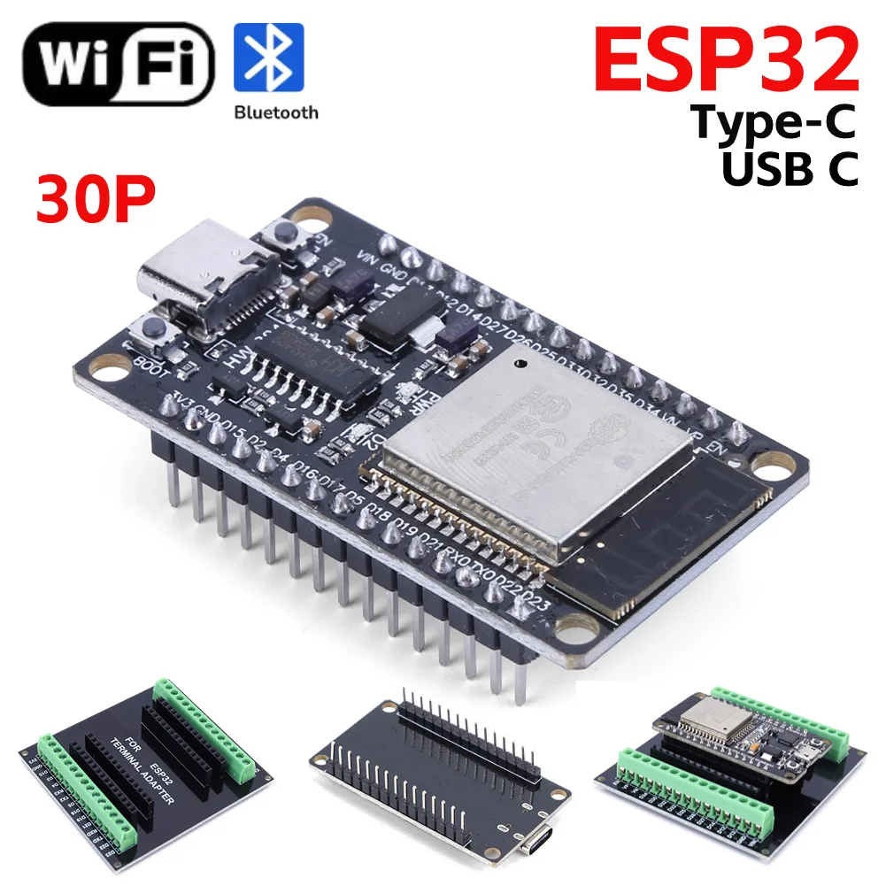 Esp32-development-board-wireless-wifi-bluetooth-modul-ultra-low-strom-verbrauch-dual-core-typ-c ...