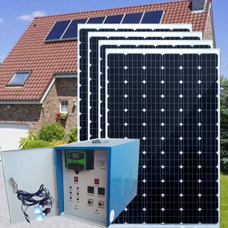 A-complete-set-of-solar-generators-with-5000W-output-220V-panels-a-full ...