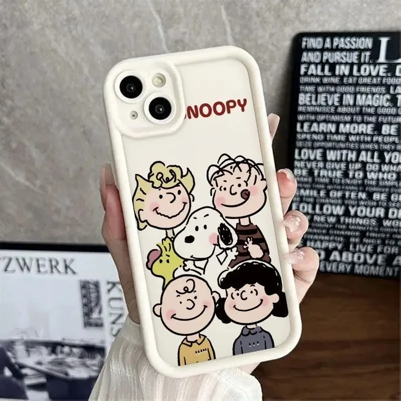 Cartoon-Snoopy-Phone-Case-For-Xiaomi-11Lite-12T-14-14Pro-Poco-F5-F4-F3 ...