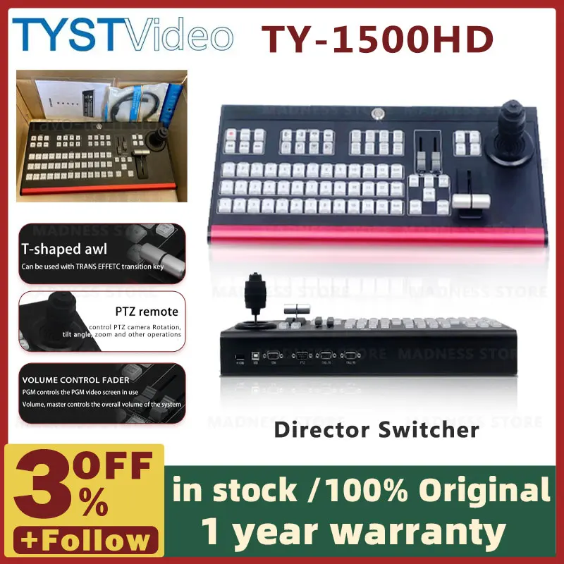 TYST-TY-1500HD-Video-Switcher-Control-panel-of-Vmix-4K-Virtual-studio ...