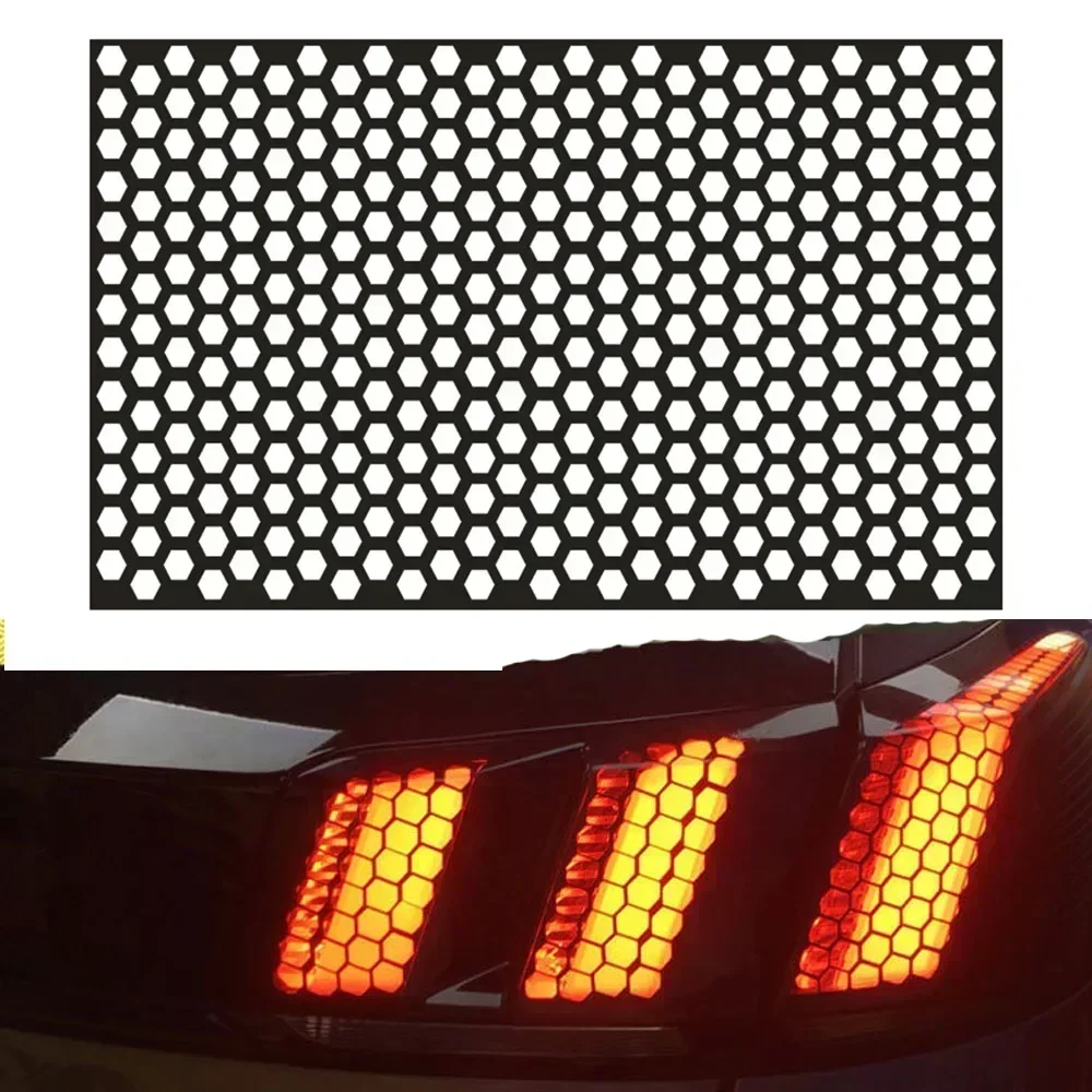 Car-Rear-Tail-Light-Lamp-Stickers-Honeycomb-Type-Decal-Fog-Light-Smoke ...
