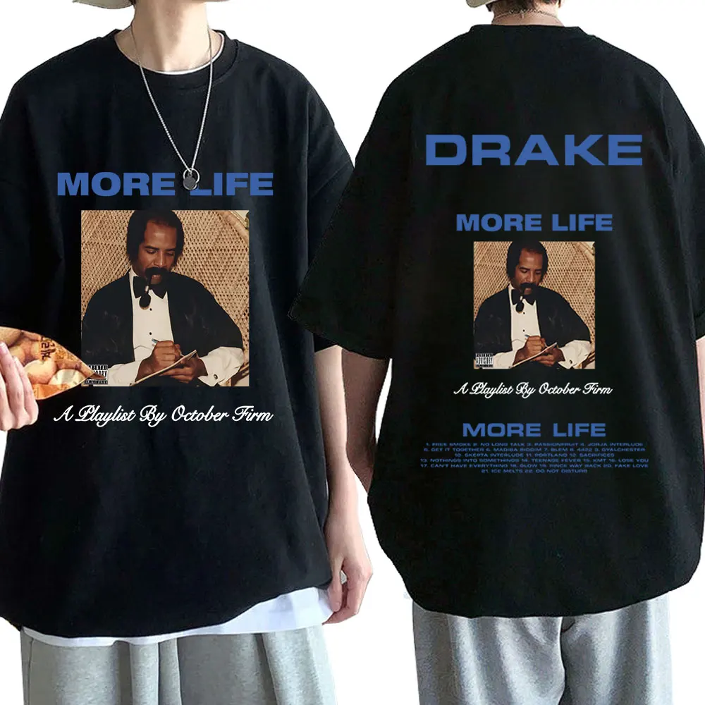 Rapper-Drake-T-shirt-Music-Album-More-Life-Graphic-T-shirts-Men-s-Women ...