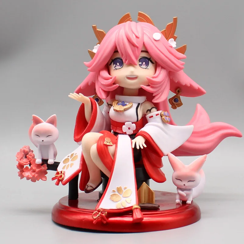 Genshin-Impact-Game-Figure-Gk-q-version-Yae-Miko-Pretty-Girl-Fox-modelo ...