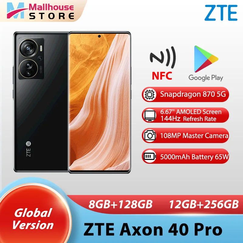 Global-Version-ZTE-Axon-40-Pro-5G-Smartphone-Snapdragon-870-5G-6-67 ...