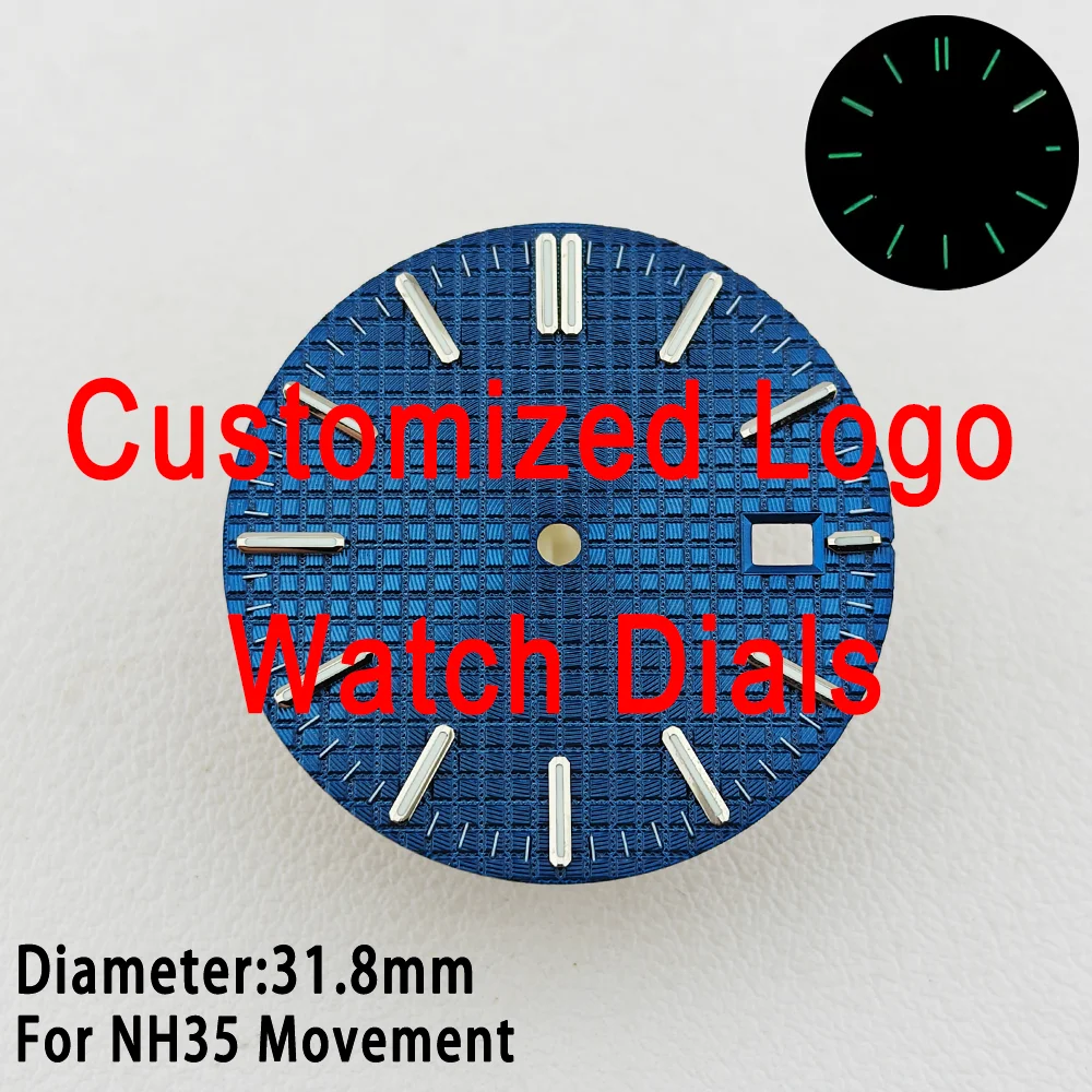 Customized Logo Watch Dial For NH35 31mm Dial Suitable For NH35 Series ...
