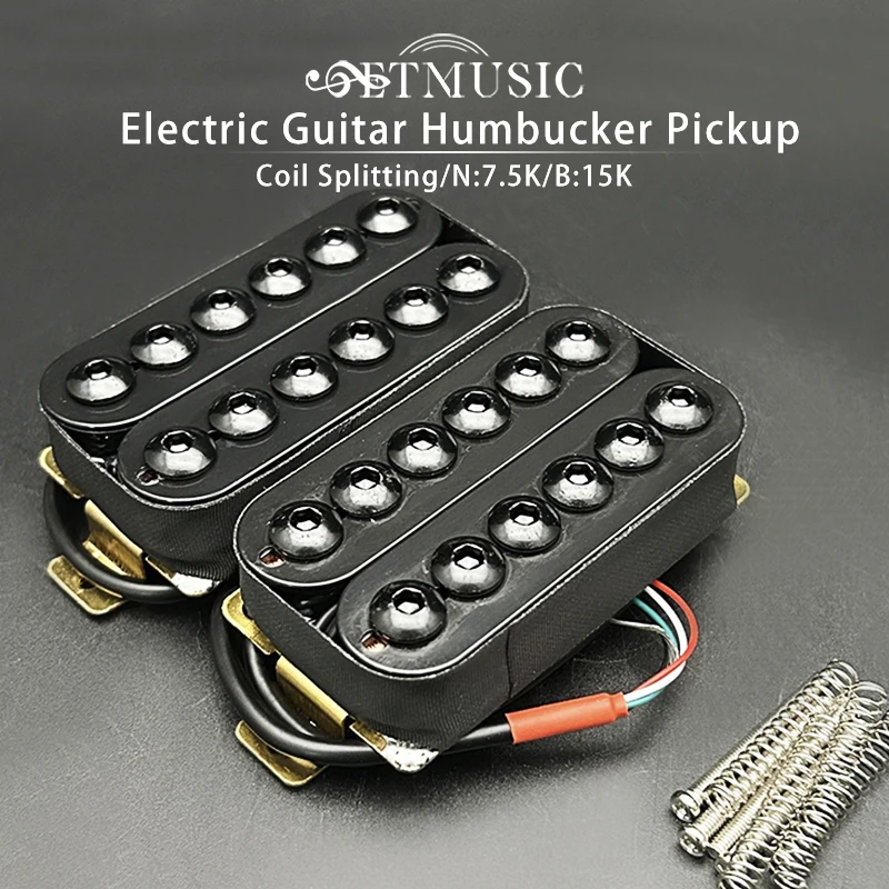 Adjustable-Metal-Double-Coil-Electric-Guitar-Pickups-Humbucker-Neck ...