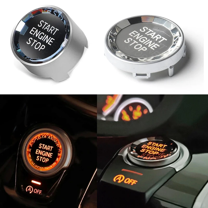 Crystal-Style-Car-Start-Stop-Engine-Switch-Button-Cover-For-BMW-E60-E90 ...