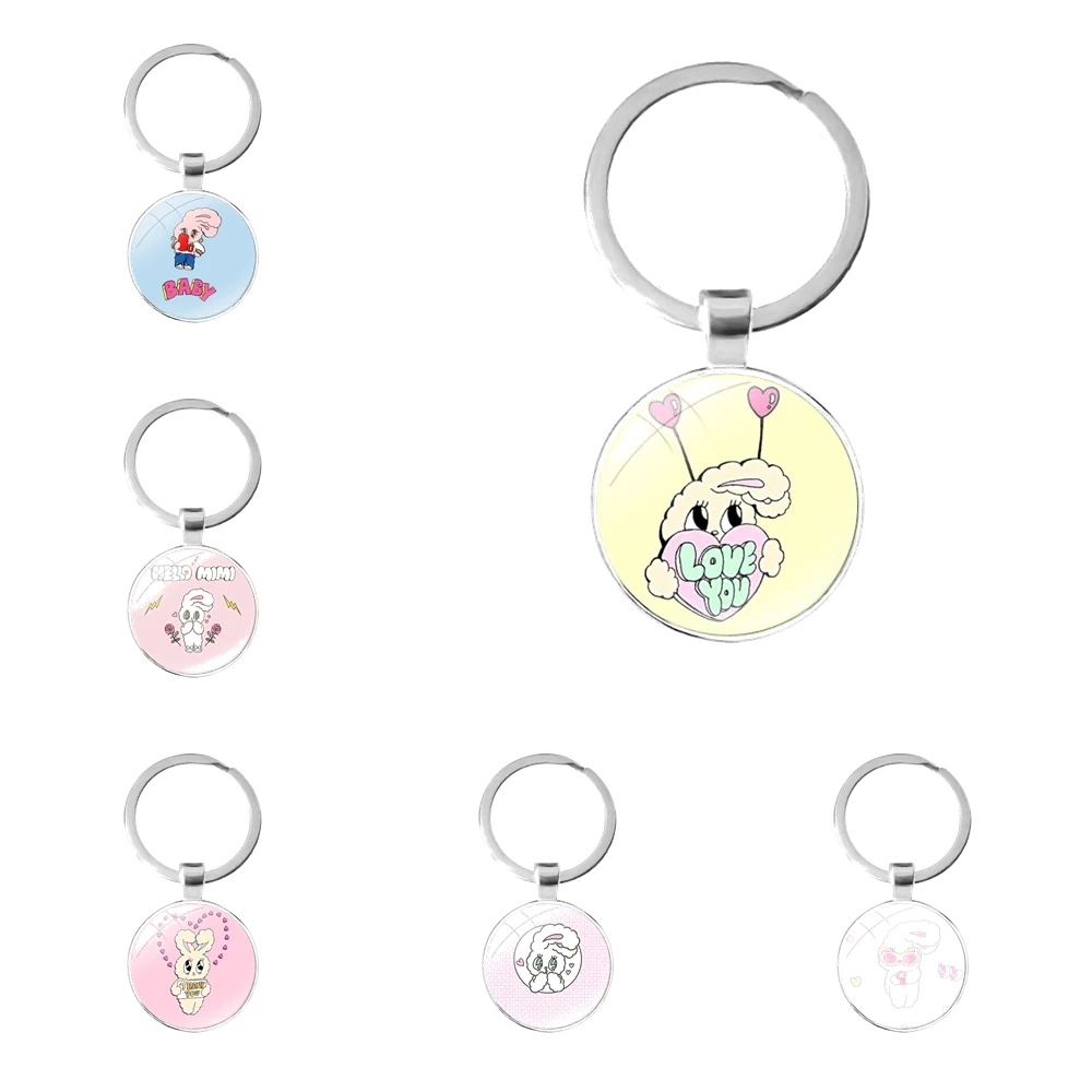 Pink-chuu-esther-Cartoon-Fashion-Creative-Design-glass-cabochon ...