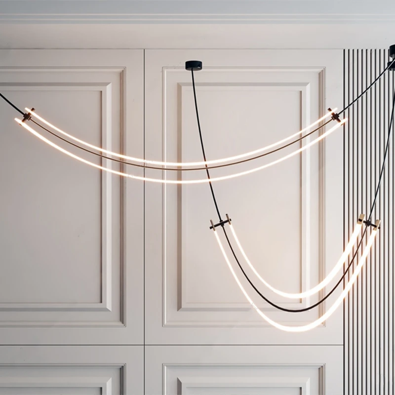 Nordic-Rainbow-Pendant-Light-Art-Line-Hanging-Lamp-For-Dinning-Room ...