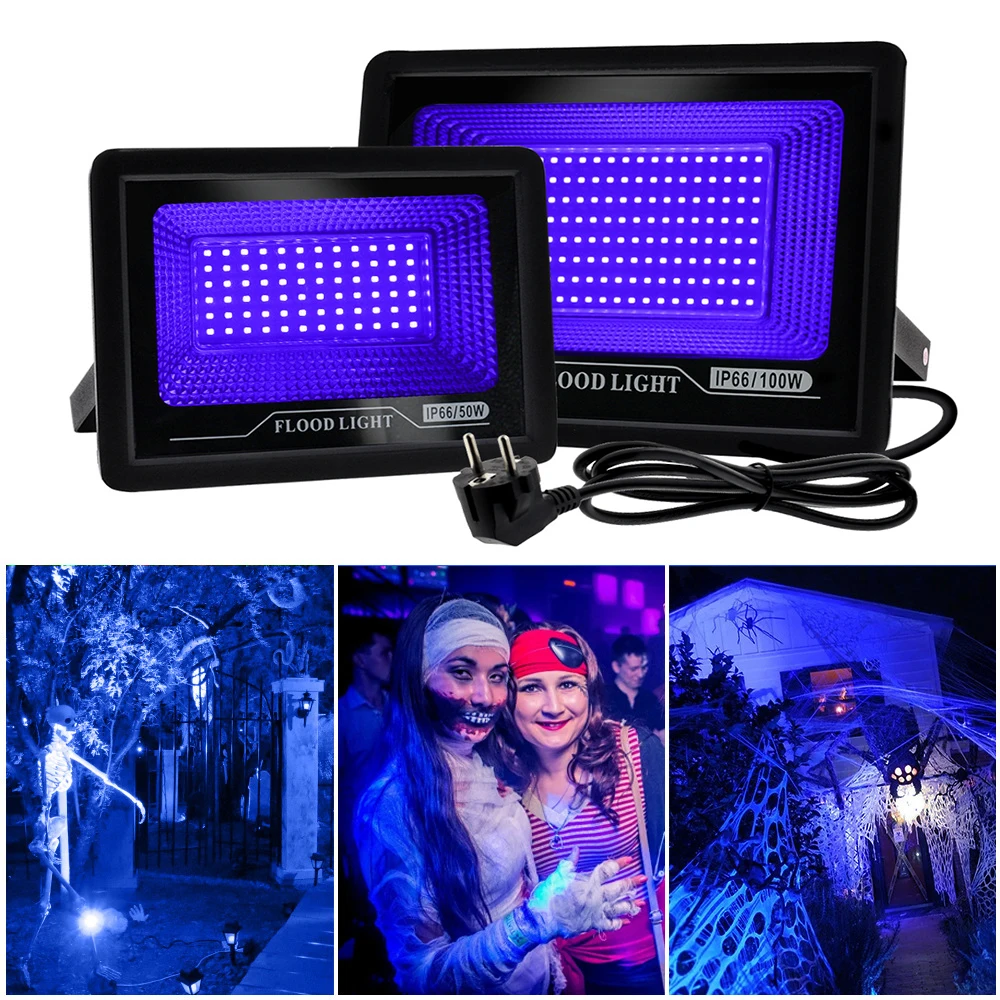 Reflector-LED-UV-de-50W-y-100W-luz-ambiental-para-fiesta-de-Halloween ...