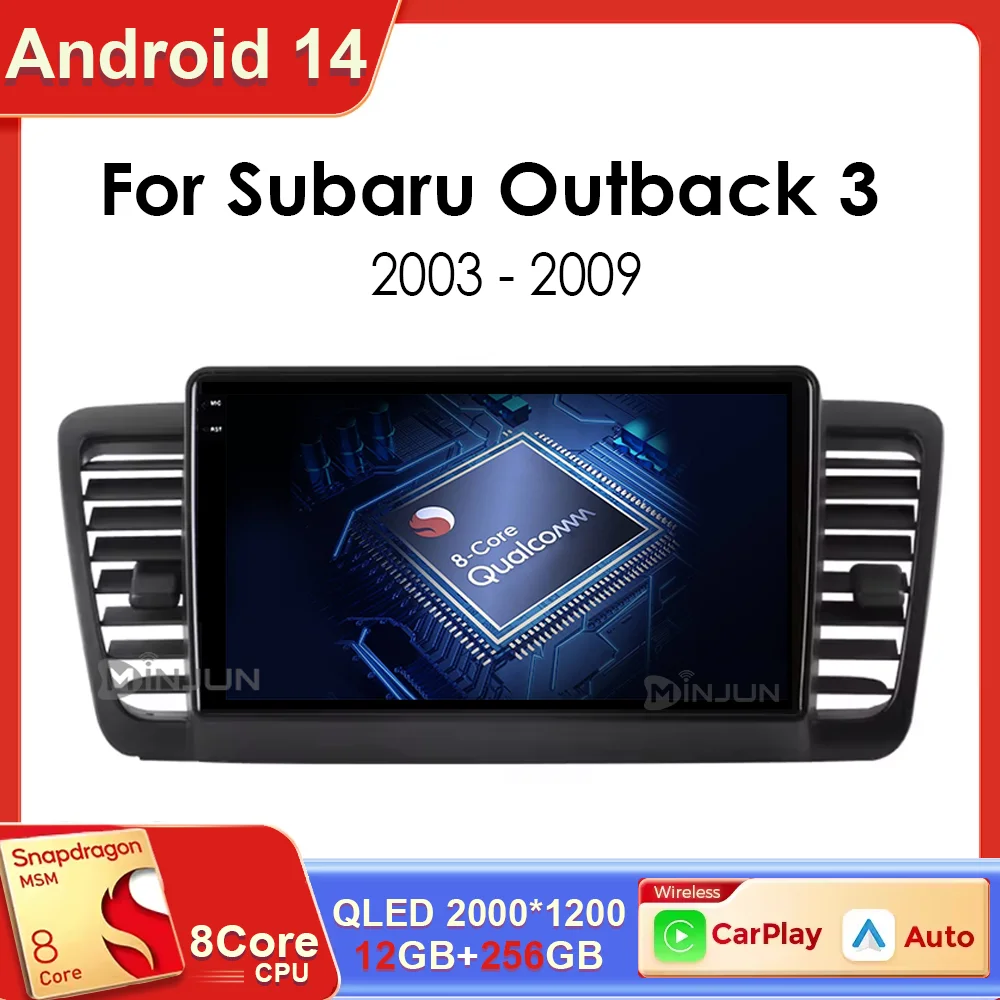 Android 15 Carplay Auto For Subaru Outback 3 Legacy 4 2004 - 2009 ...