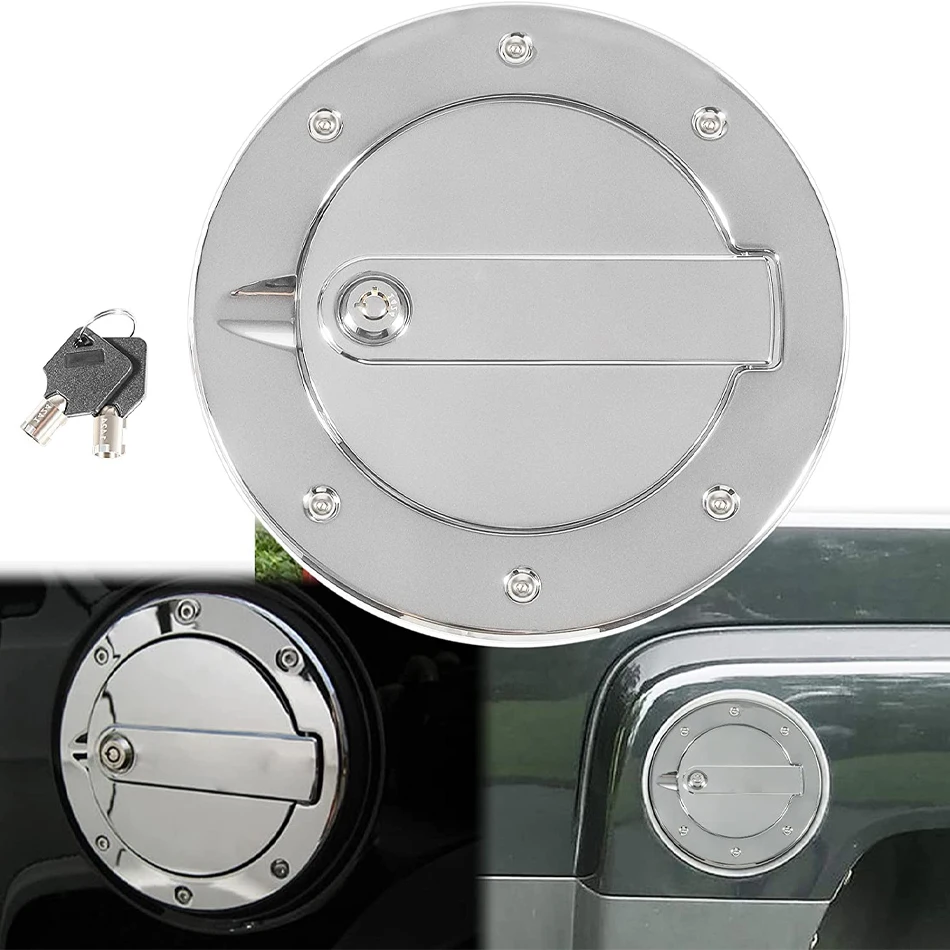TML-Billet-Aluminum-Chrome-Fuel-Door-Locking-Gas-Tank-Cap-Cover-for ...