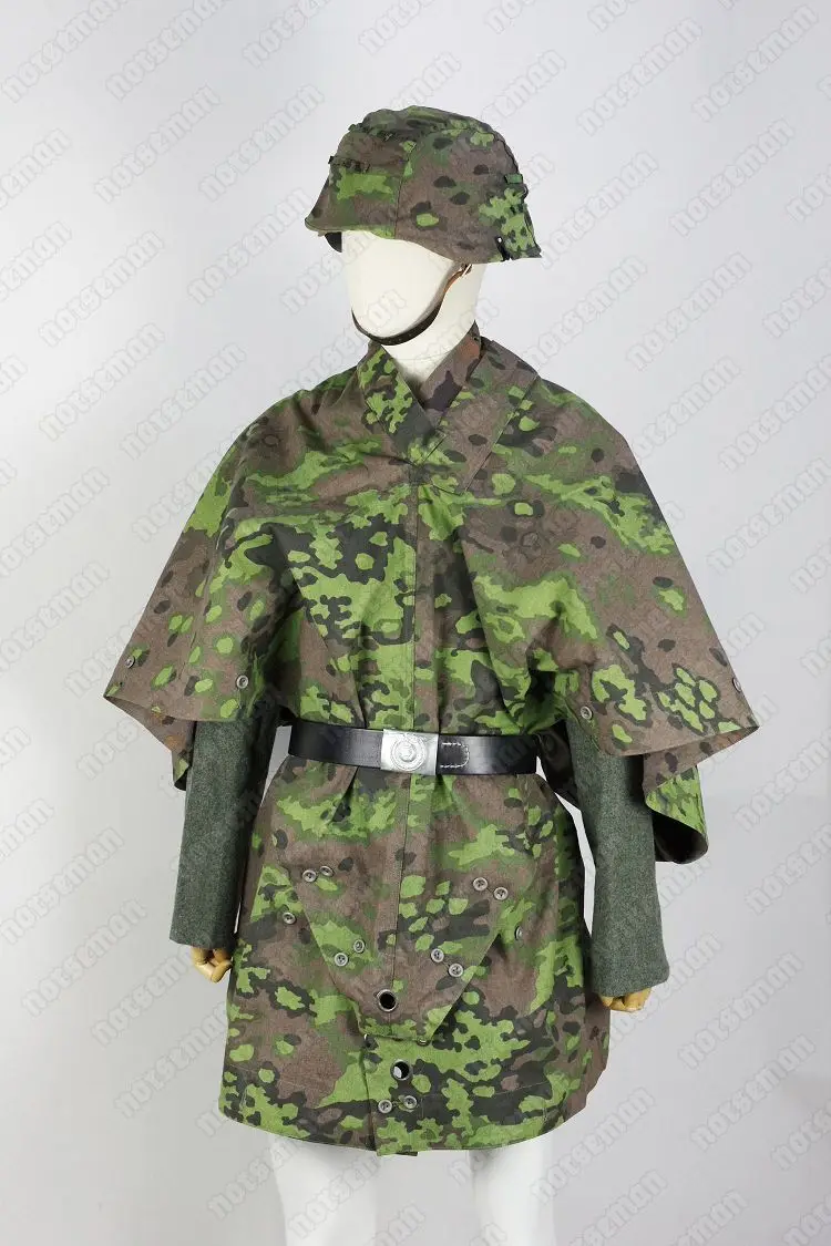 German-Oak-Leaf-Camouflage-Quarter-Shelter-Poncho-Zeltbahn-Camouflage ...