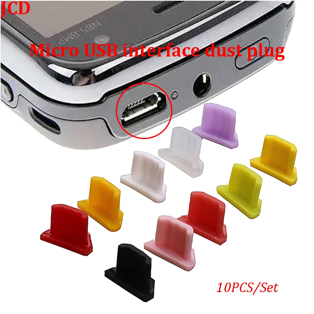 Silicone Micro USB Interface Dust Plug Port Dust Plug Charging Port ...