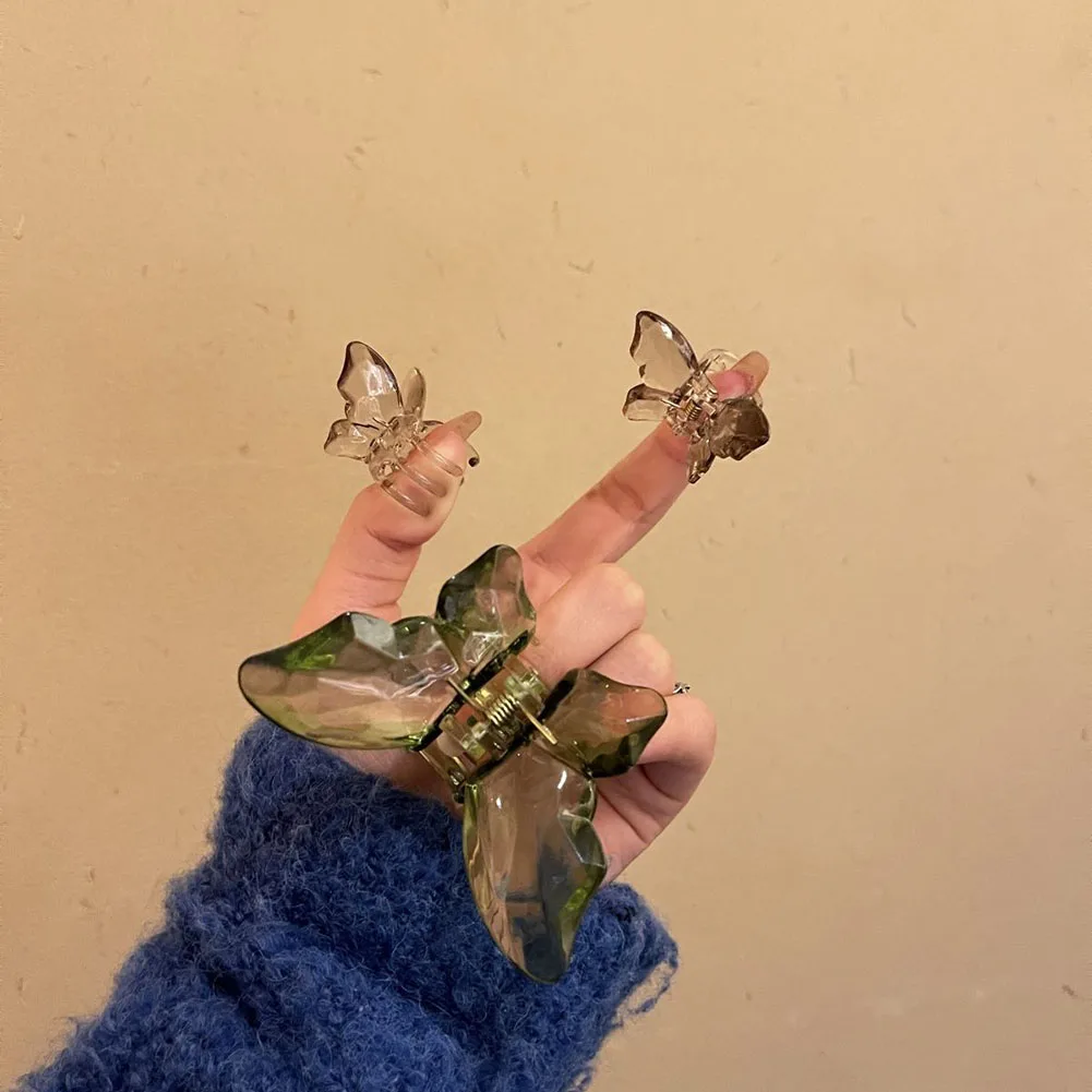 2022-Summer-Small-Purple-Butterfly-Hair-Claws-Hairpin-Cute-Transparent ...